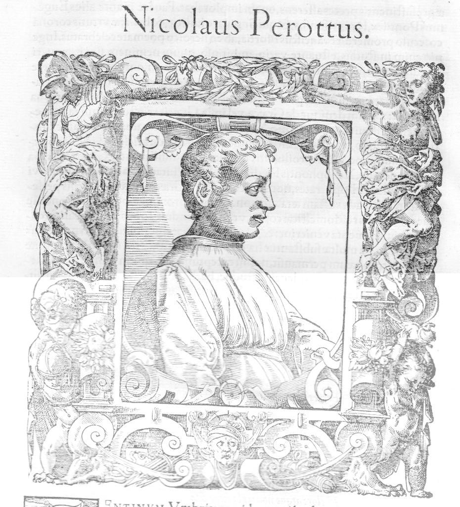 Niccolo Perotti Humanist Portrait Tobias Stimmer: (1580) Art / Print ...