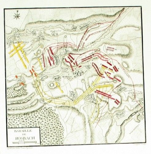 Roßbach Militär Karte map military battle: (1780) Map | Antiquariat ...