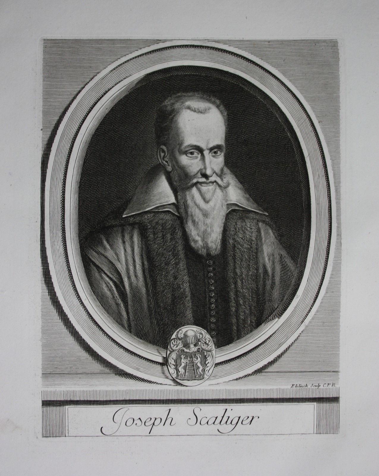 Joseph Justus Scaliger Gelehrter Frankreich France Kuperstich Portrait ...