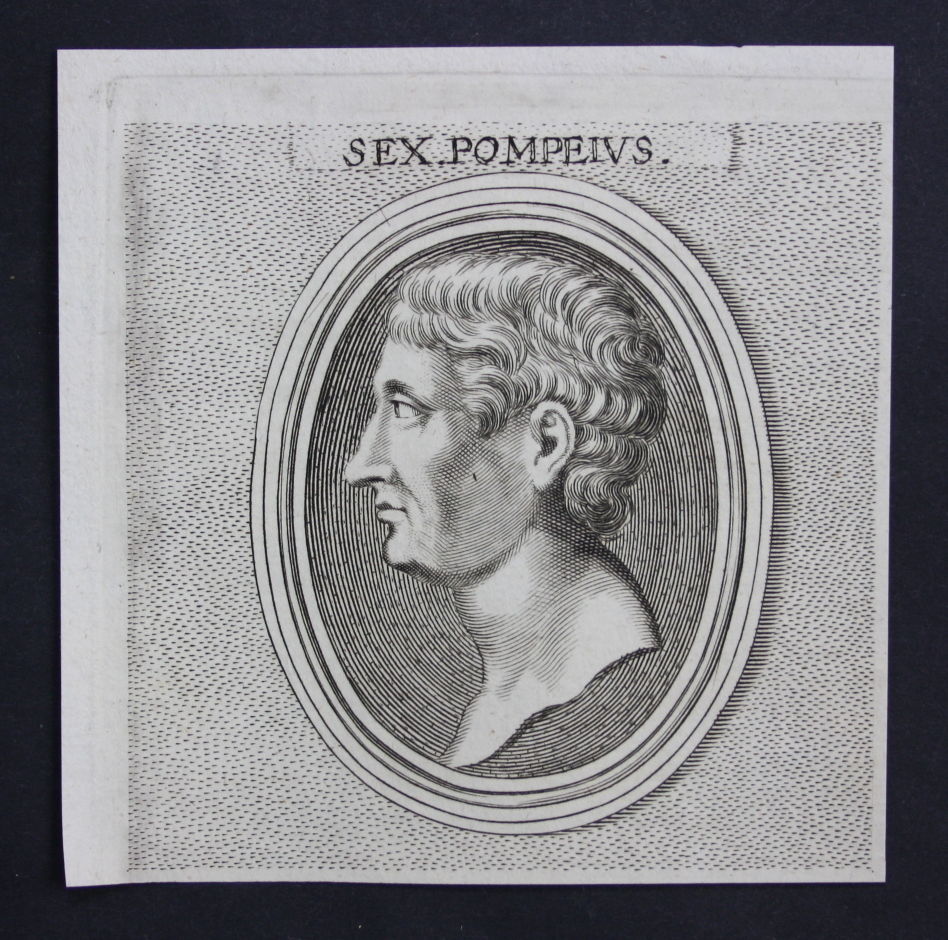 Sextus Pompeius Rom Antike Feldherr roman Portrait: (1770) Kunst ...