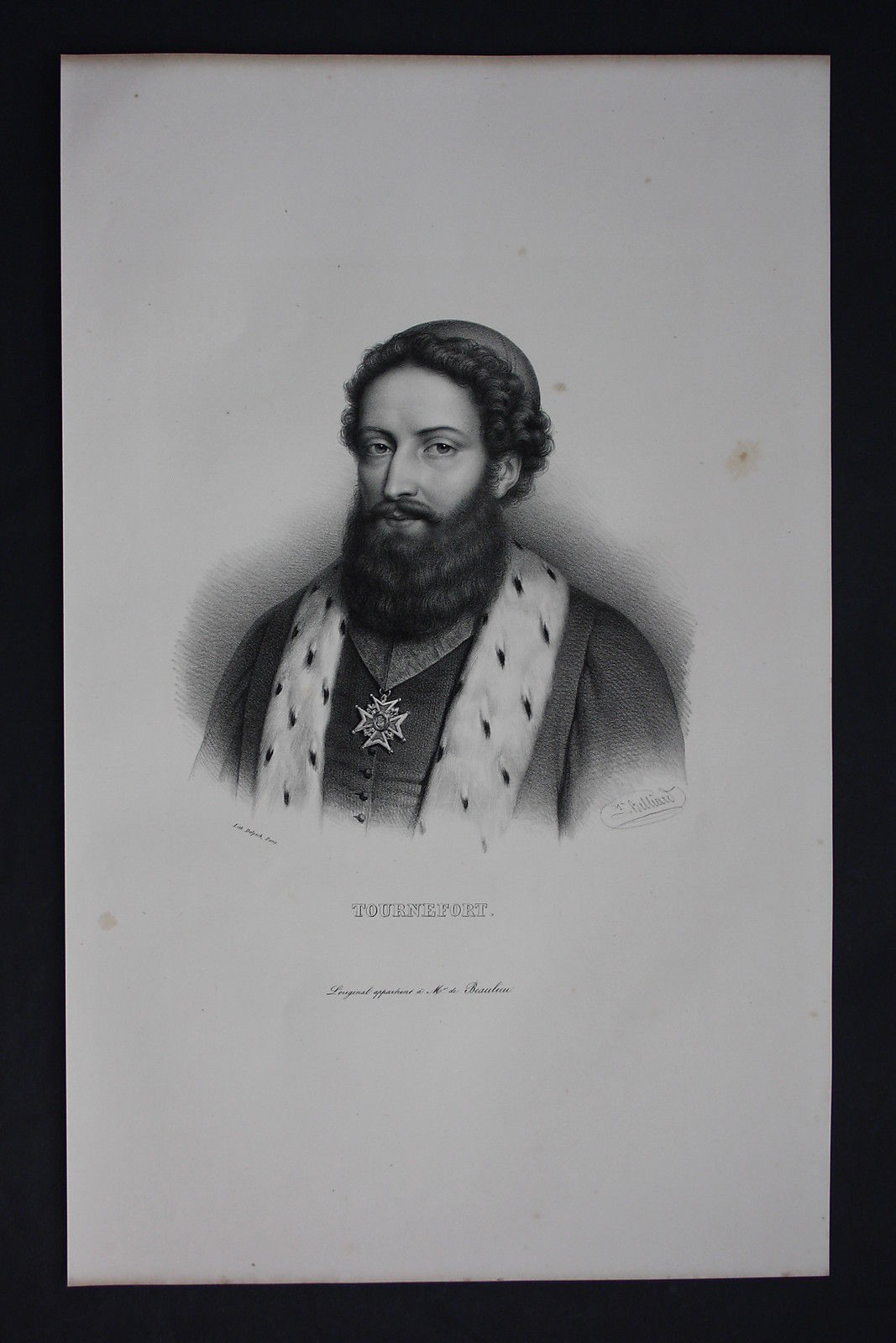 Joseph Pitton de Tournefort Botanist Lithographie Portrait Folio: (1830 ...