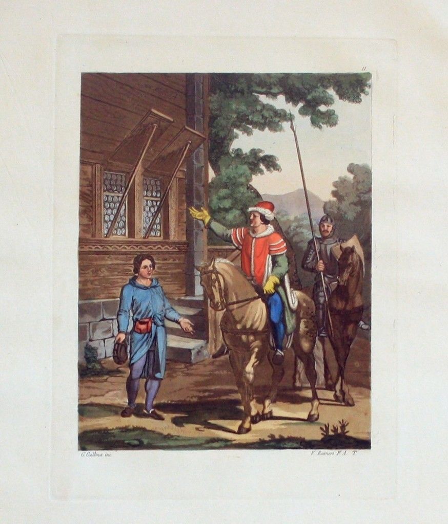 Hermann Gessler Schwyz Uri Schweiz Aquatinta Suisse aquatint: (1825 ...