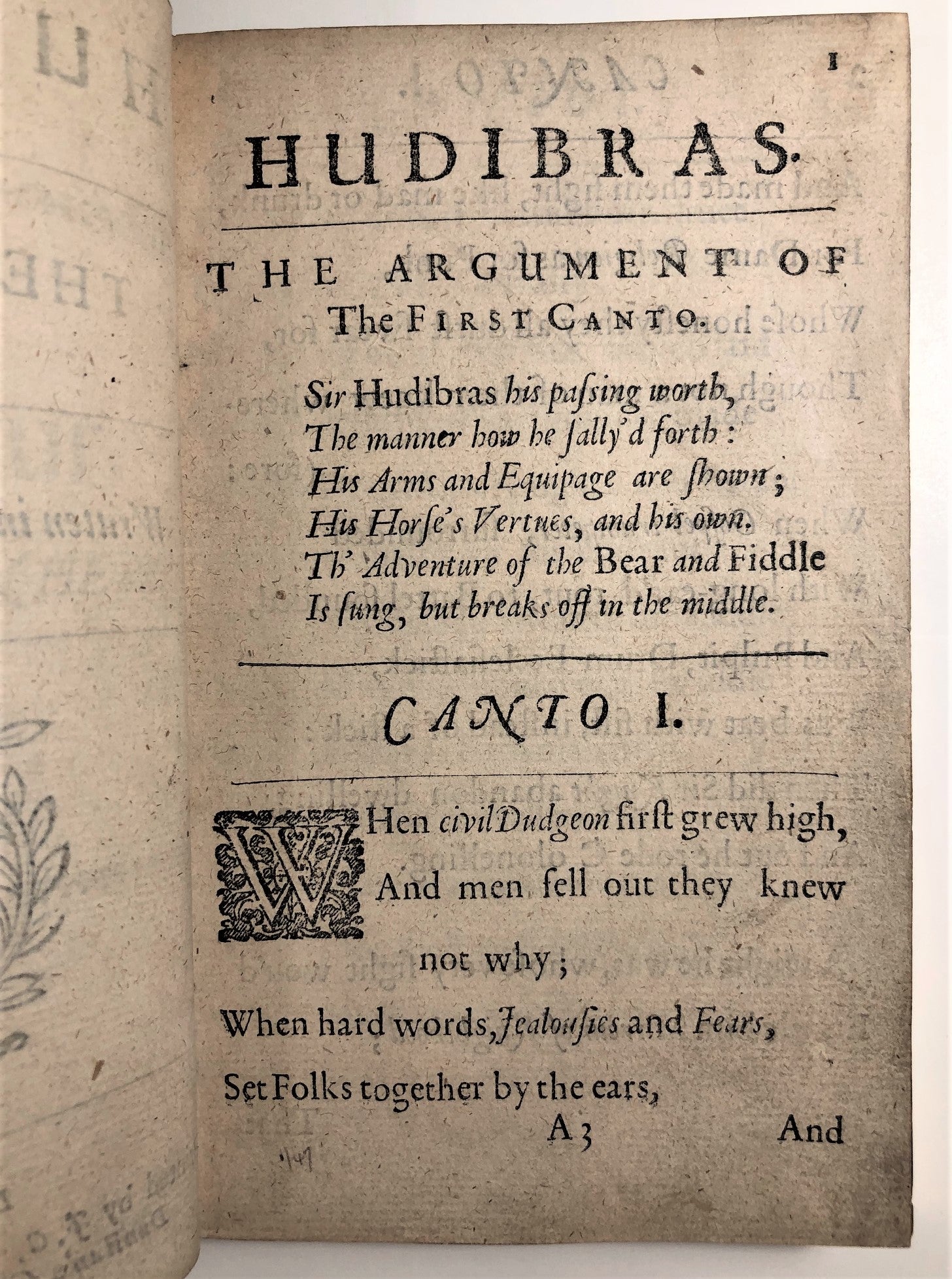 Hudibras. The First Part by BUTLER, SAMUEL: (1663) | Joseph J. Felcone ...