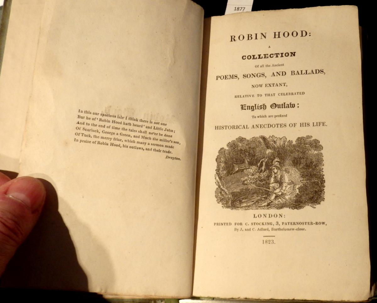 Robin Hood; A Collection of All the Ancient Poems, Songs and Ballads ...