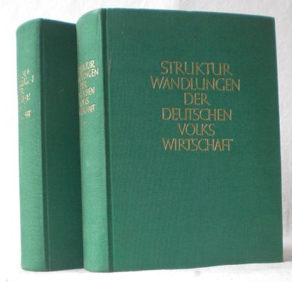 Strukturwandlungen der deutschen Volkswirtschaft. Vorlesungen gehalten ...