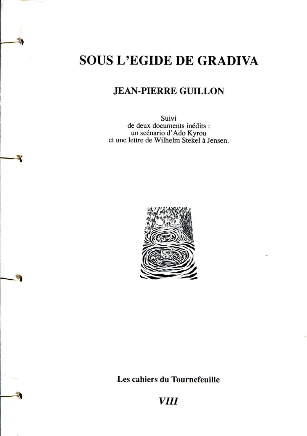 Sous l'égide de Gradiva de GUILLON Jean-Pierre. | Sylvain Paré