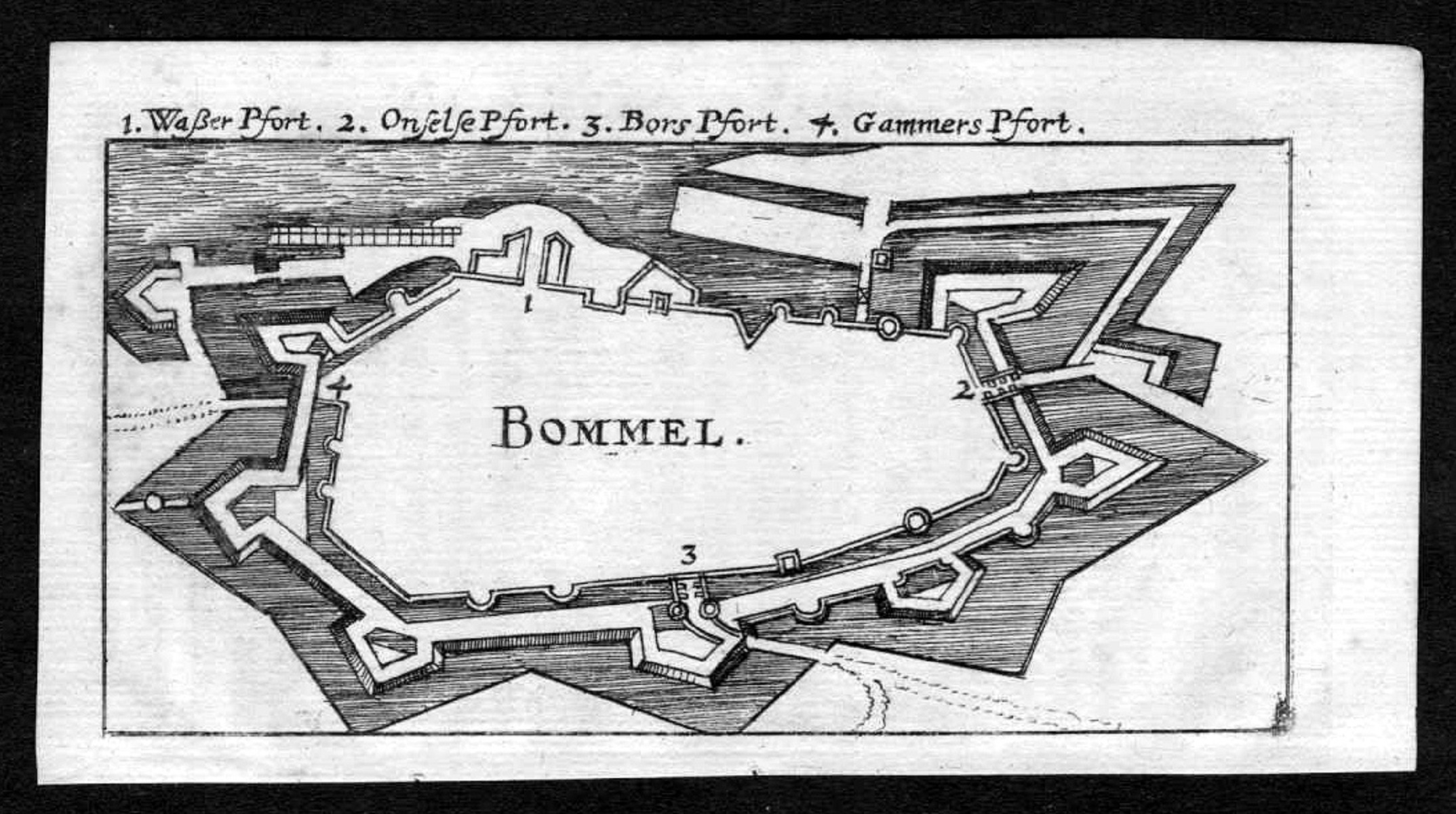 "Bommel" - Zaltbommel von Riegel, Christoph:: (1685) Kunst / Grafik ...