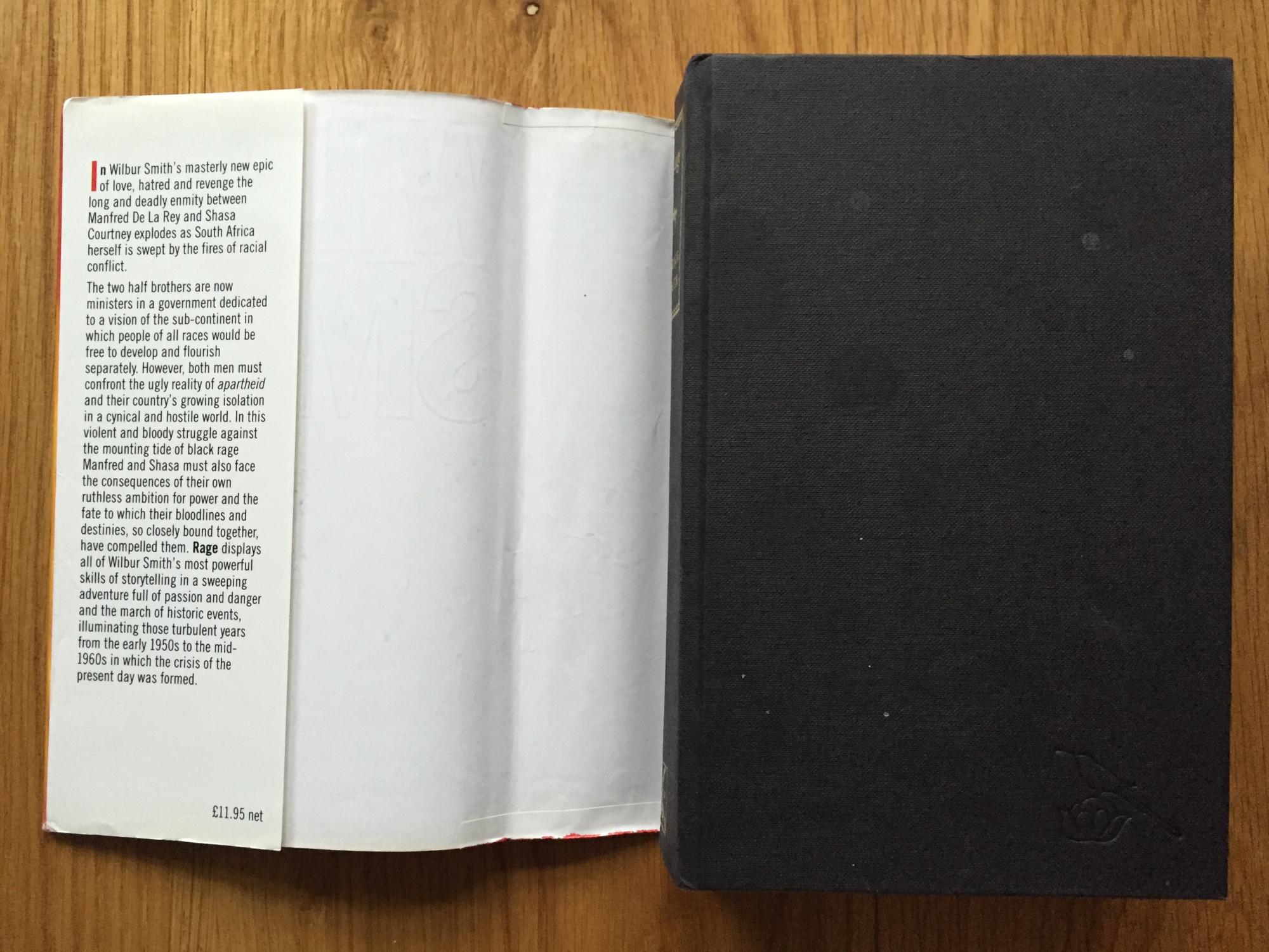 Rage by Smith, Wilbur: Near Fine Hardcover (1987) Signed by Author(s ...