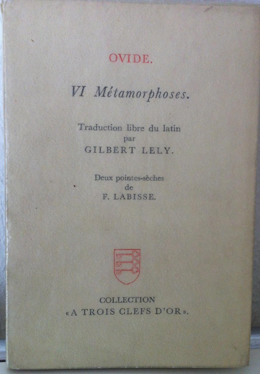 Ovide VI Métamorphoses illustré par Labisse par Ovide: Très bon ...