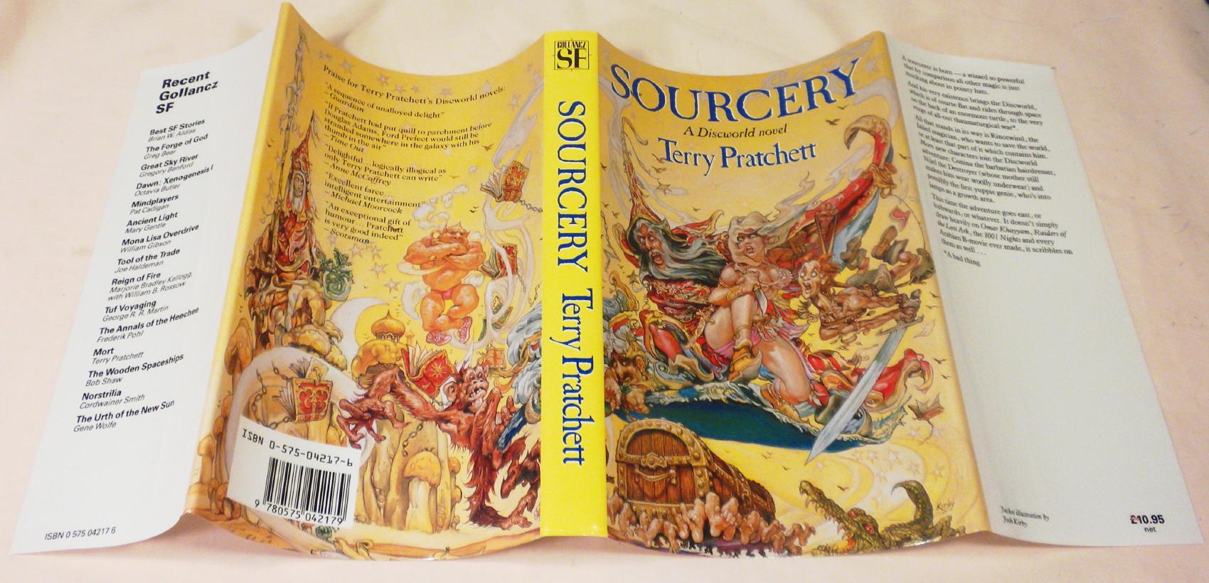 Sourcery by Terry Pratchett: Near Fine Hardcover (1988) 1st Edition ... Sourcery by Terry Pratchett: Near Fine Hardcover (1988) 1st Edition ...
