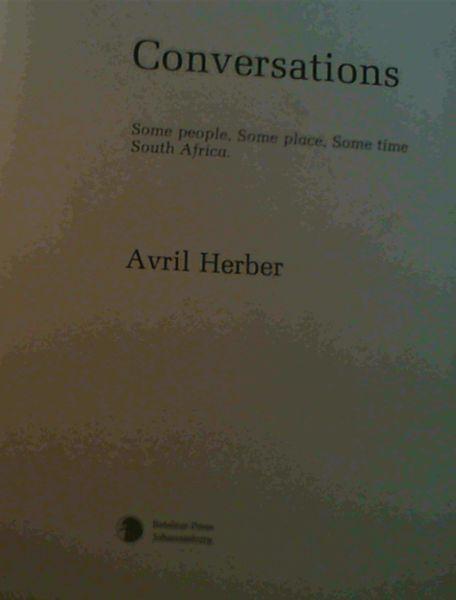Conversations: Some people, Some place, Some time, South Africa by ...