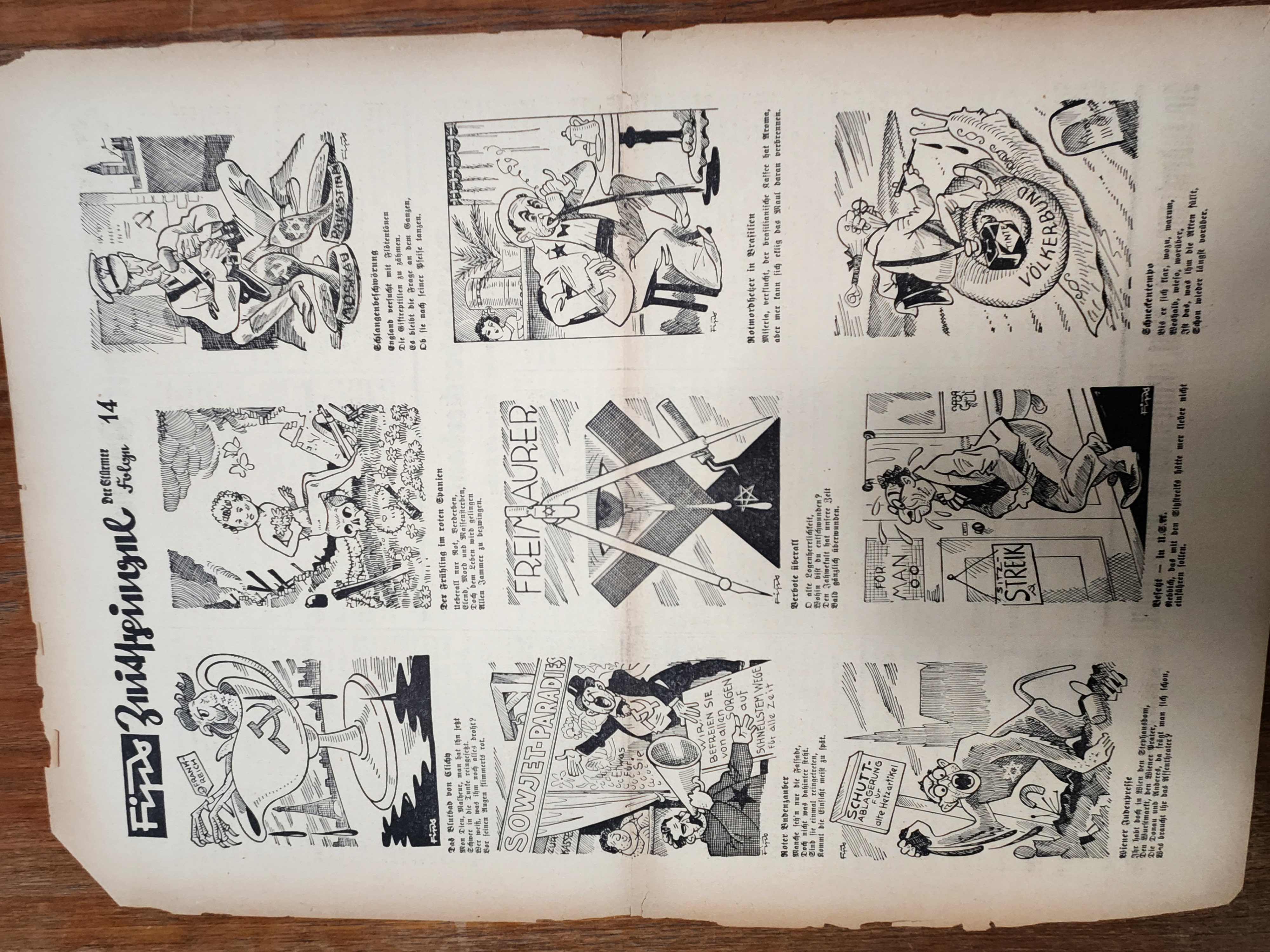 Der Stürmer. Nummer 14. 1937 [Only the page with the Antii-Semitic ...