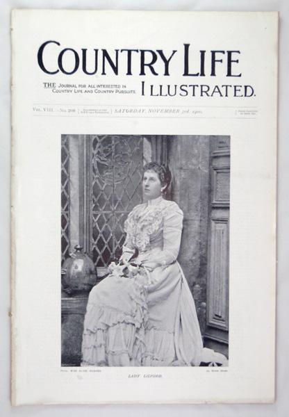 Original Issue of Country Life Magazine Dated November 3rd 1900, with a ...