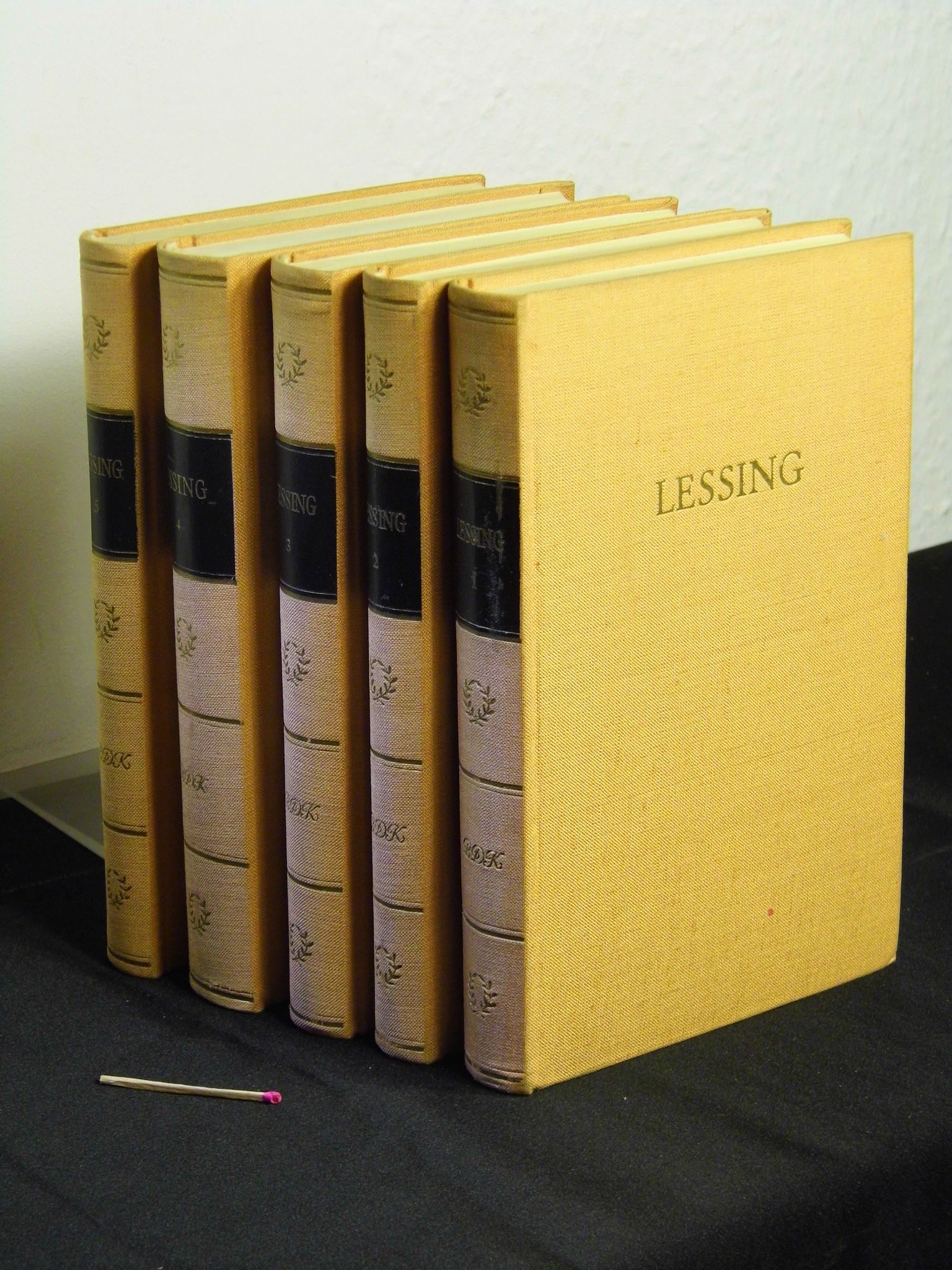 Lessings Werke in fünf Bänden (komplett) - Erster bis fünfter Band ...