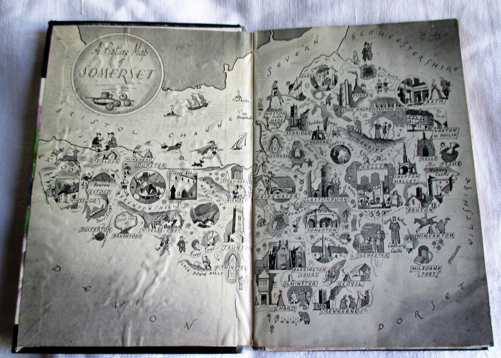 Somerset and Dorset Illustrated Guide: Very Good Hardcover (1950) 1st ...