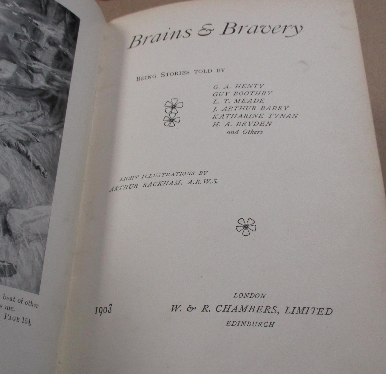 Brains & Bravery by Henty, G.A.; Boothby, Guy; Meade, L.T.; Barry, J ...