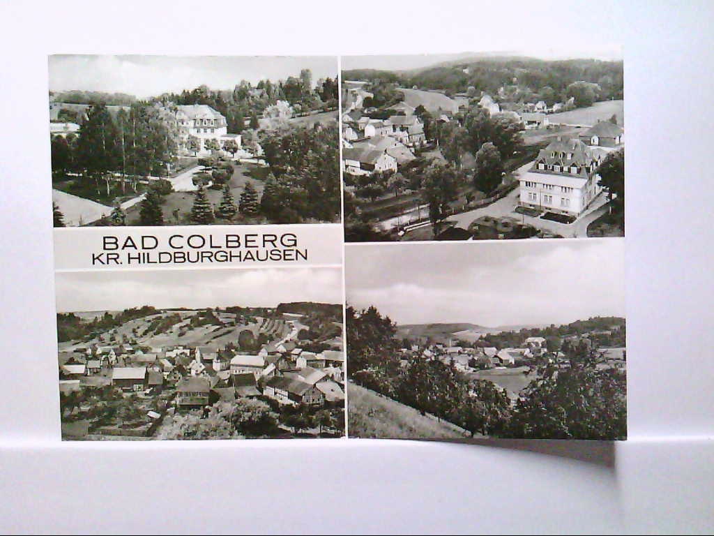 AK Bad Colberg, Kreis Hildburghausen, Mehrbildkarte, 4 Abb., 1979 ...