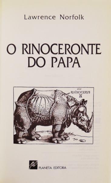 O RINOCERONTE DO PAPA. par NORFOLK. (Lawrence): Good Hard Cover ...