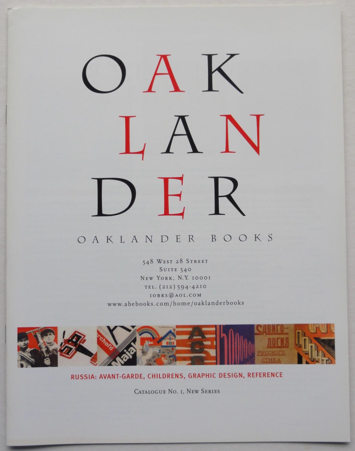 Oaklander Books Catalogue No. 1, New Series: Russia Avant-Garde ...