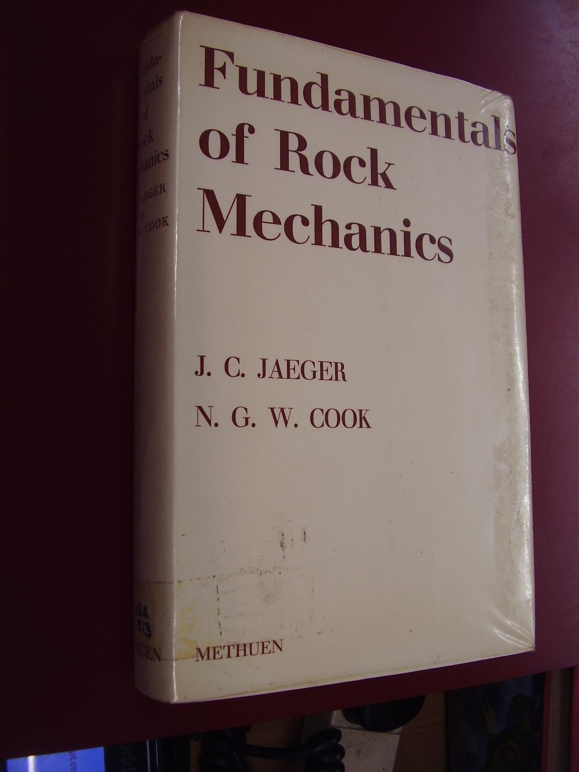 Fundamentals of Rock Mechanics de Jaeger, J. C. & Cook, N. G. W.: Good ...