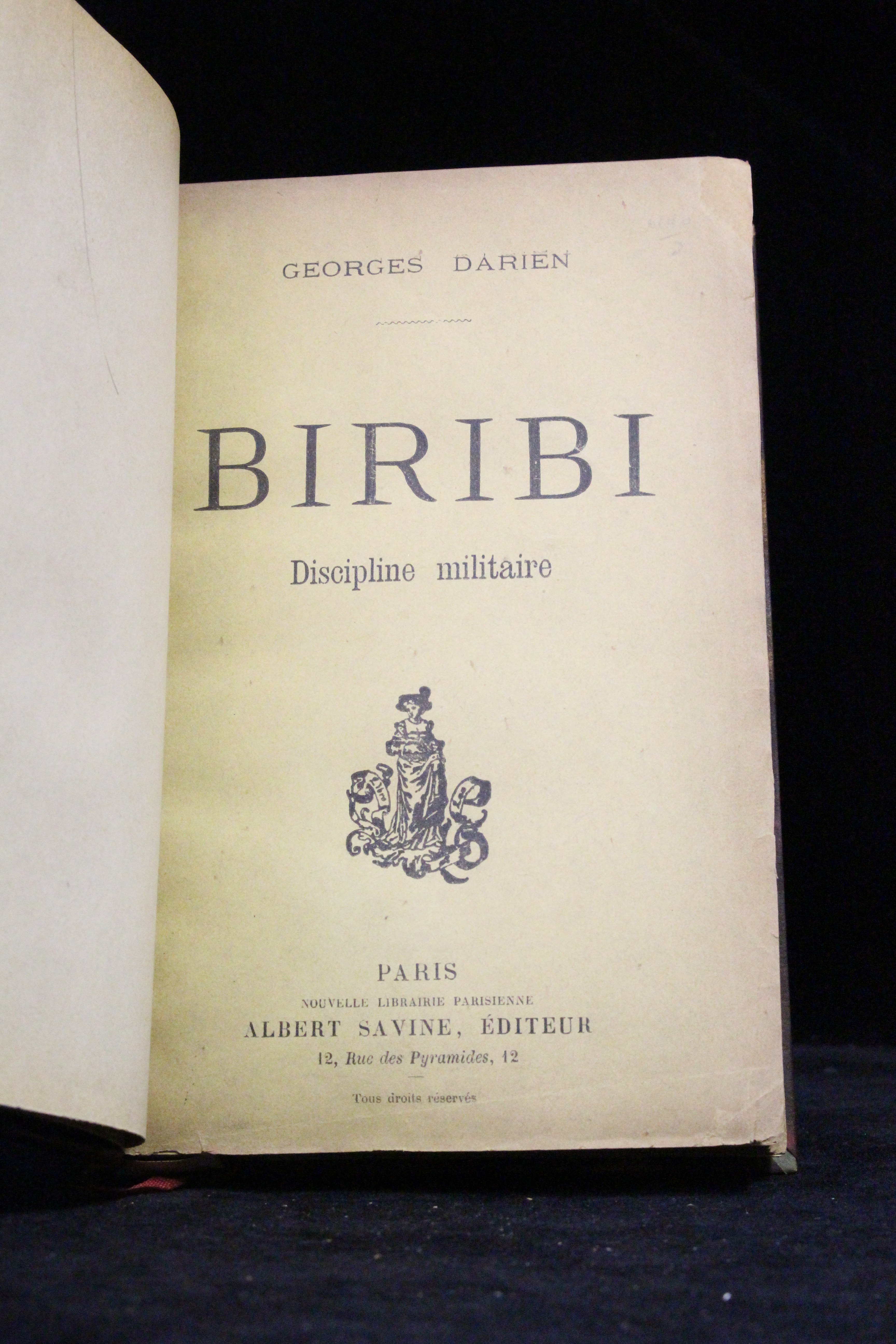 Biribi by Georges DARIEN: Couverture rigide (1890) | Librairie Le Feu ...