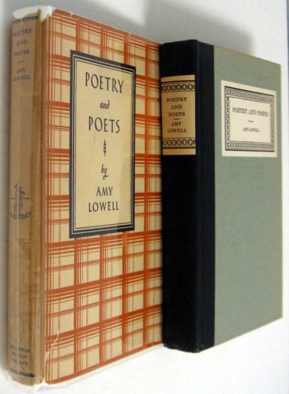 Poetry And Poets By Lowell Amy Near Fine Hardcover 1930 First