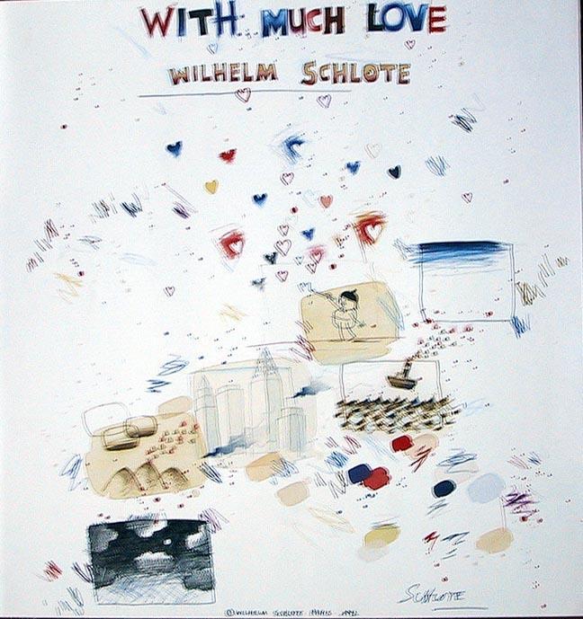 With Much Love (SIGNED offset poster by Wilhelm Schlote) by SCHLOTE ...