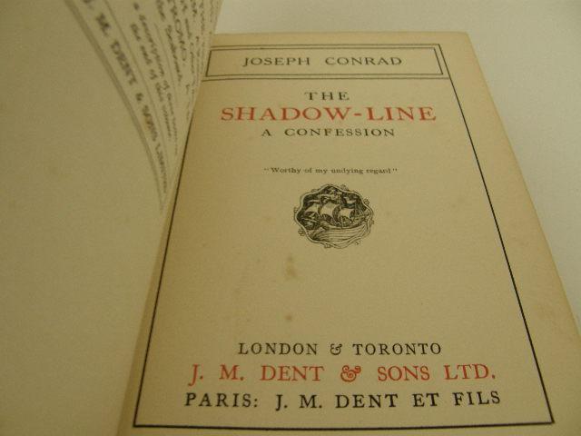 The Shadow Line by Conrad, Joseph: Fine Hardcover (1917) 1st Edition ...