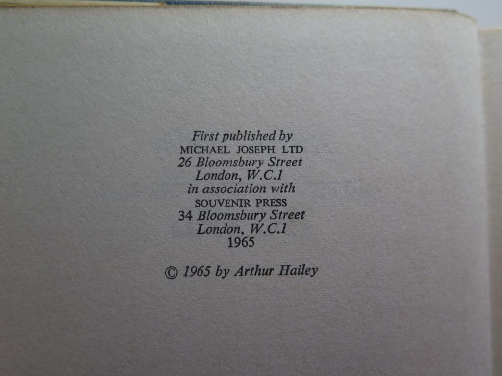 Hotel by Hailey, Arthur: Good Hardcover (1965) 1st Edition | The Secret ...
