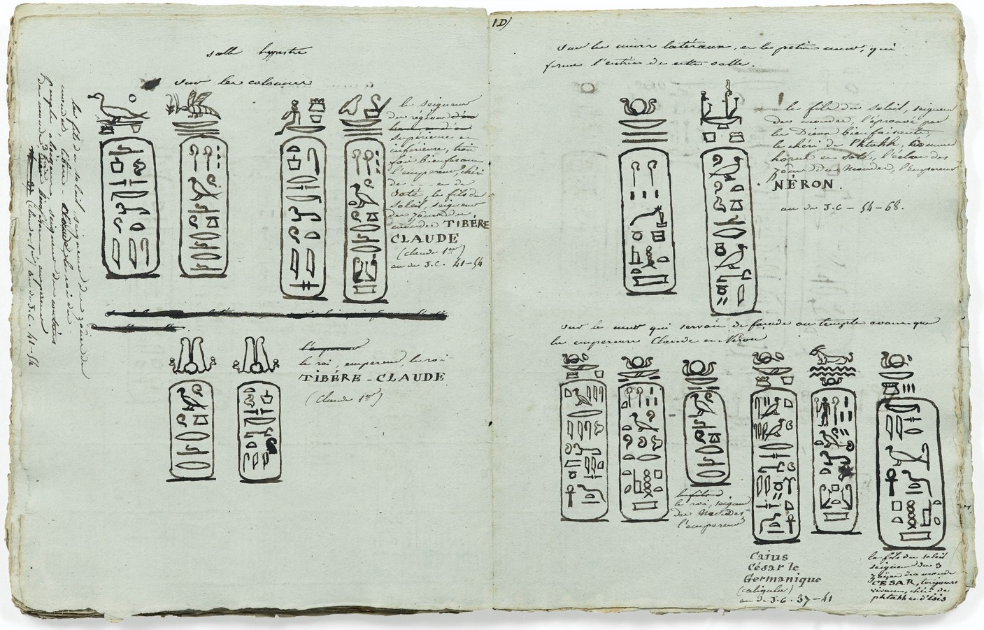 "Journal de voyage en Egypte et en Nubie 1826". Autograph manuscript ...
