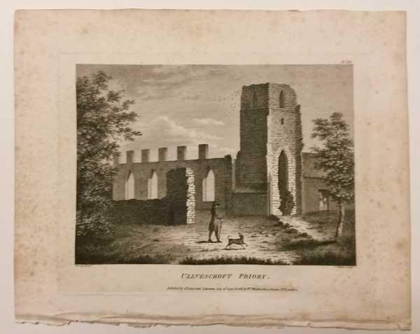 Ulverscroft Priory Leicestershire 1790 Antique Print by Throsby: Very ...
