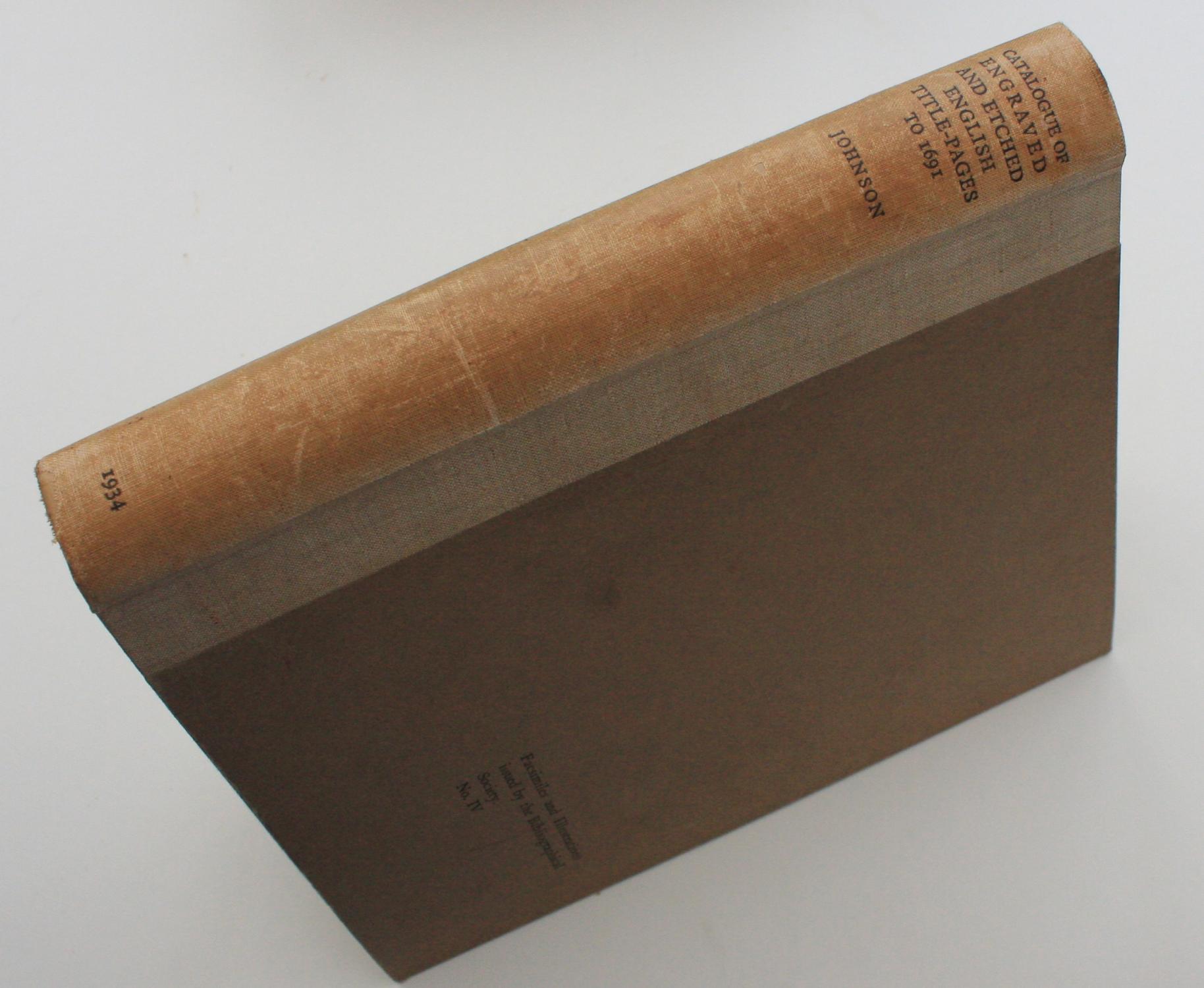 A Catalogue of Engraved and Etched English Title-Pages Down to The ...