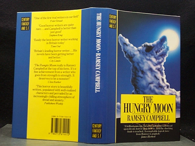 THE HUNGRY MOON by CAMPBELL, RAMSEY: NEAR FINE IN FINE D.J. HARDCOVER FIRST EDITION., Signed by ...