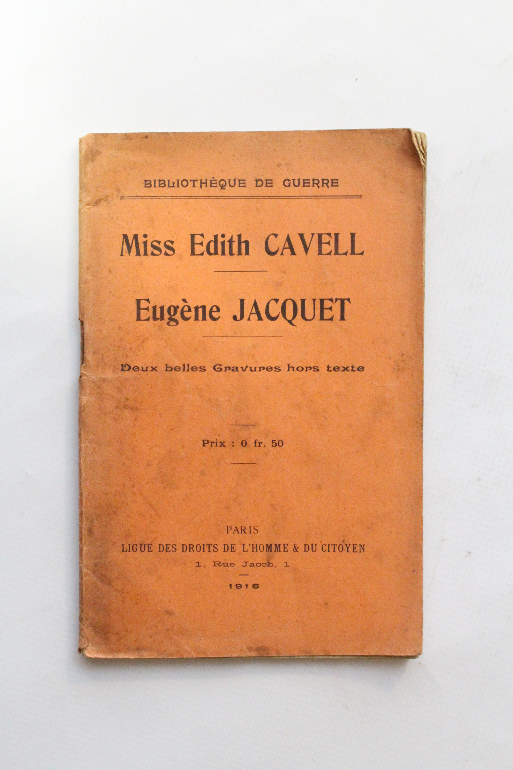 Miss Edith Cavell by Eugène JACQUET: couverture souple (1916 ...