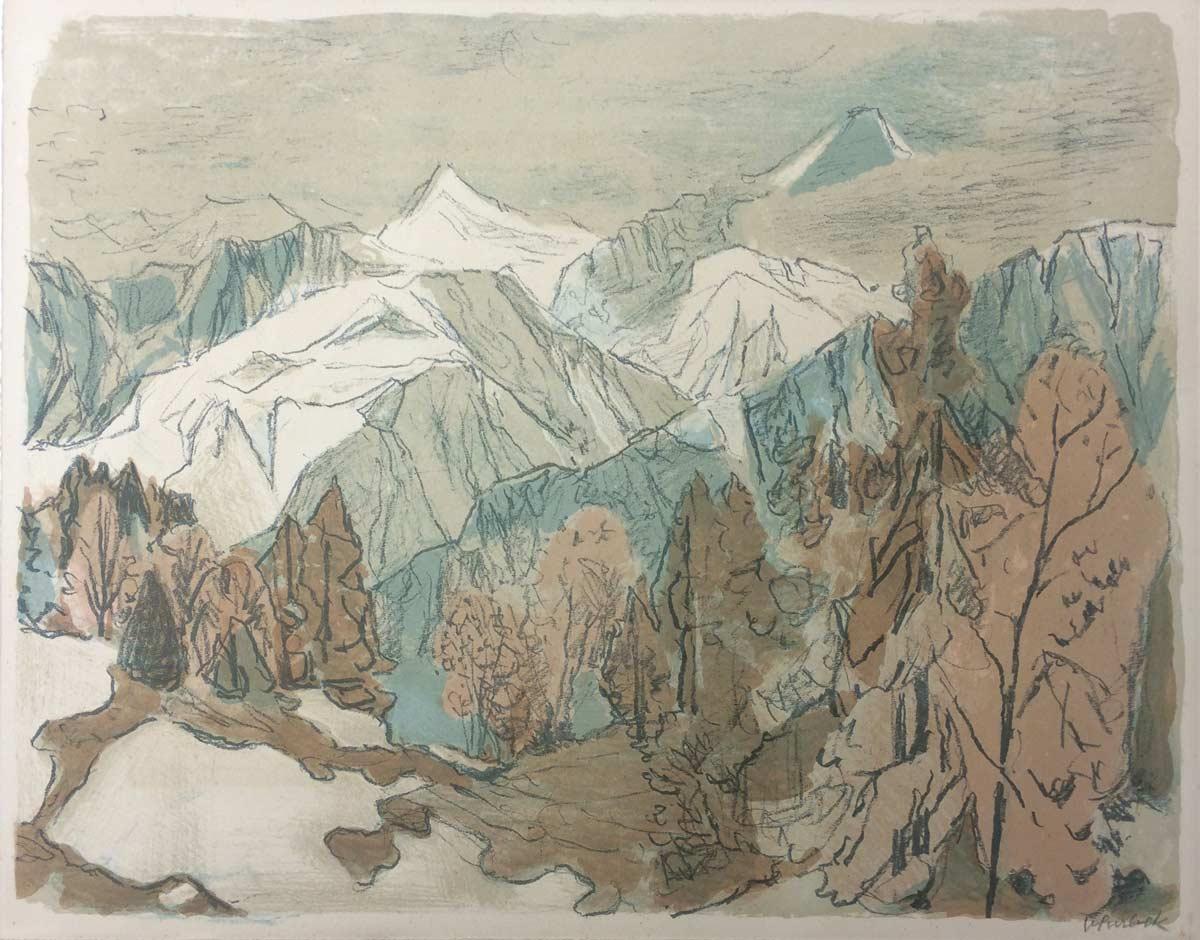 Beatenberg I von Surbek, Victor: Signatur des Verfassers Kunst / Grafik ...