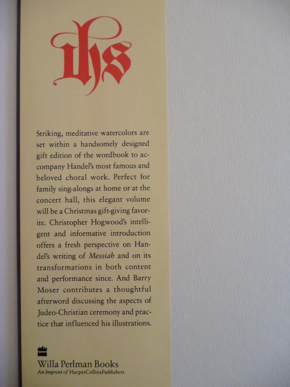 Messiah: The Wordbook for the Oratorio, (Signed by Barry Moser) by ...