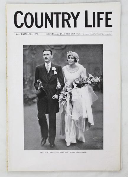 Original Issue of Country Life Magazine Dated January 31st 1931, with a ...