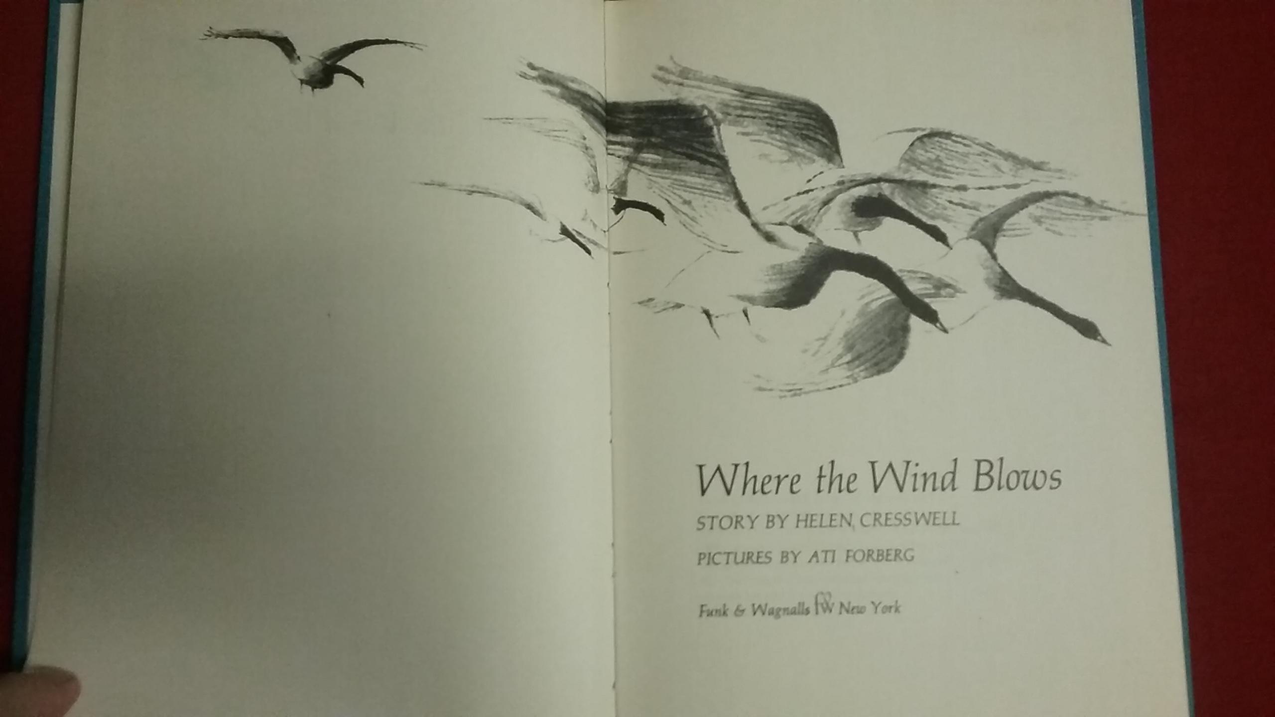 WHERE THE WIND BLOWS by Cresswell, Helen: Good Cloth (1968) First ...