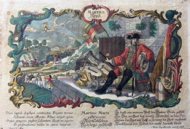 Martius. de ENGELBRECHT, MARTIN.: (1750) Arte / Grabado / Póster ...