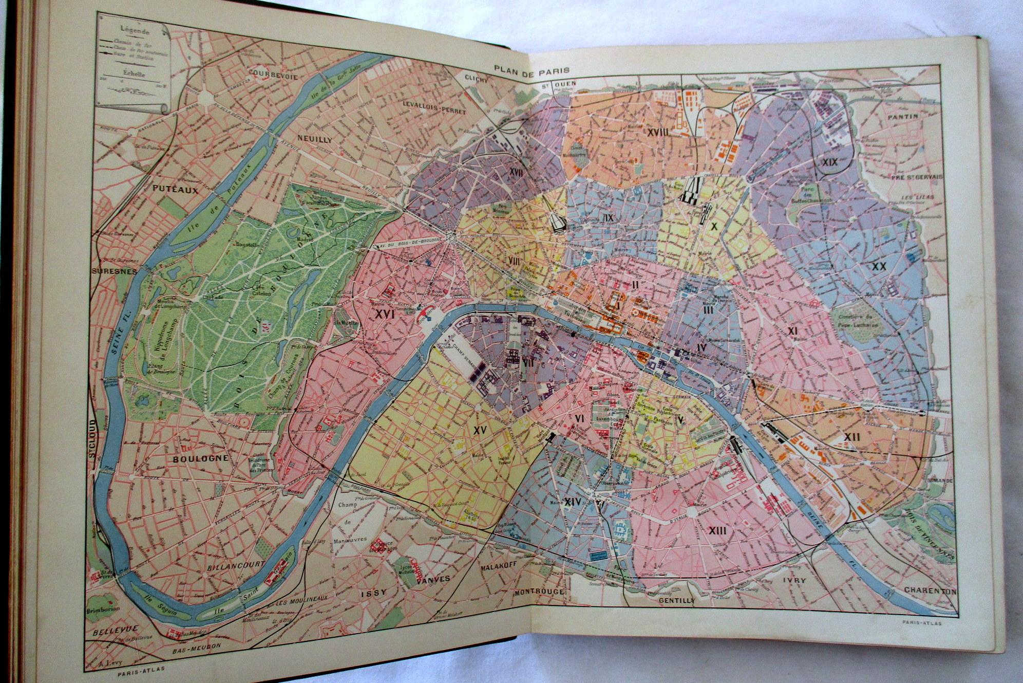 Paris- Atlas. Texte par Fernand Bournon - Archiviste-Paleographe. 28 ...