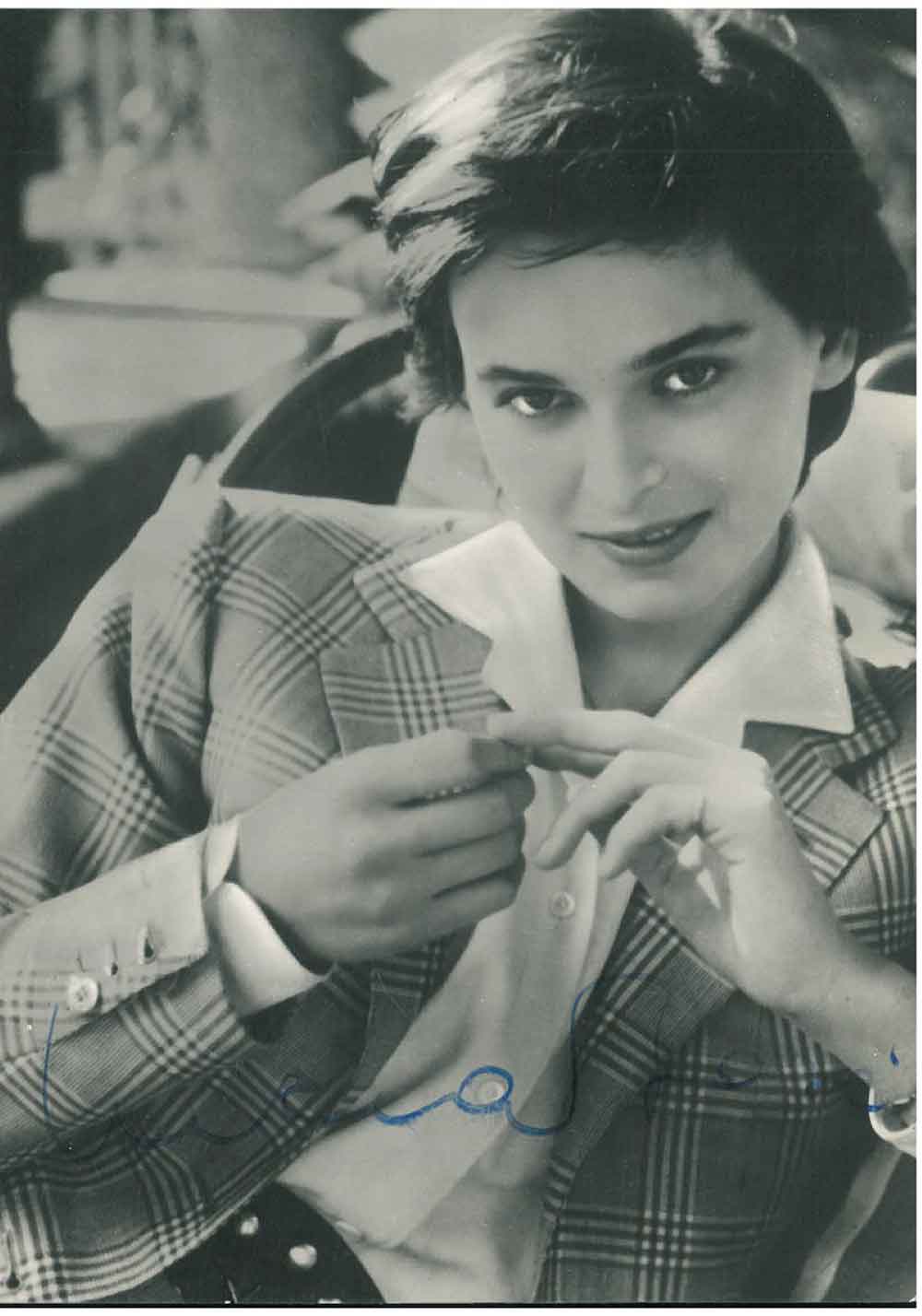 Fotografia originale degli anni '60 con firma autografa dell'attrice von Bosé, Lucia (1931 ...