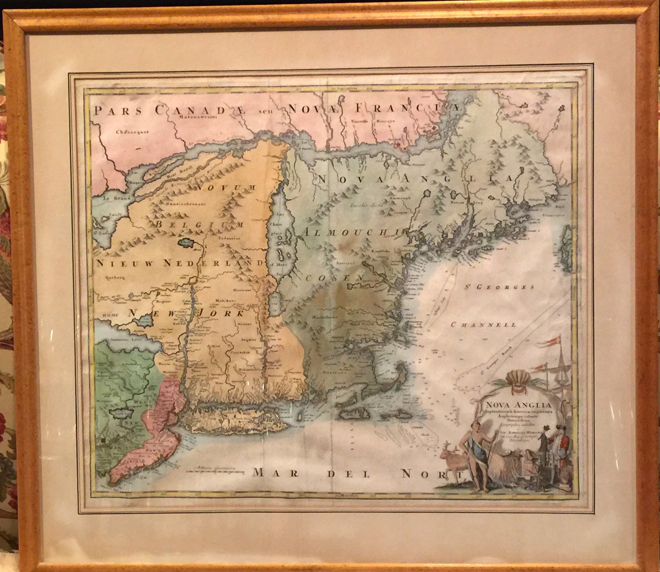 Nova Anglia by Homann, Johann Baptist: Good (1720) | Carydale Books