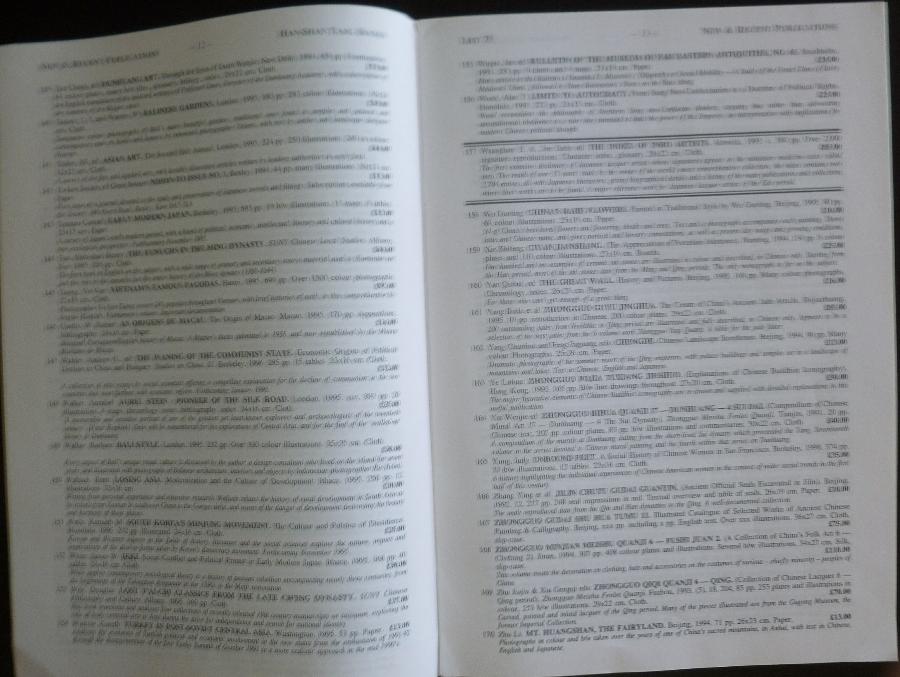 Han-Shan Tang Books List 75: Latest Acquisitions and New Publications ...