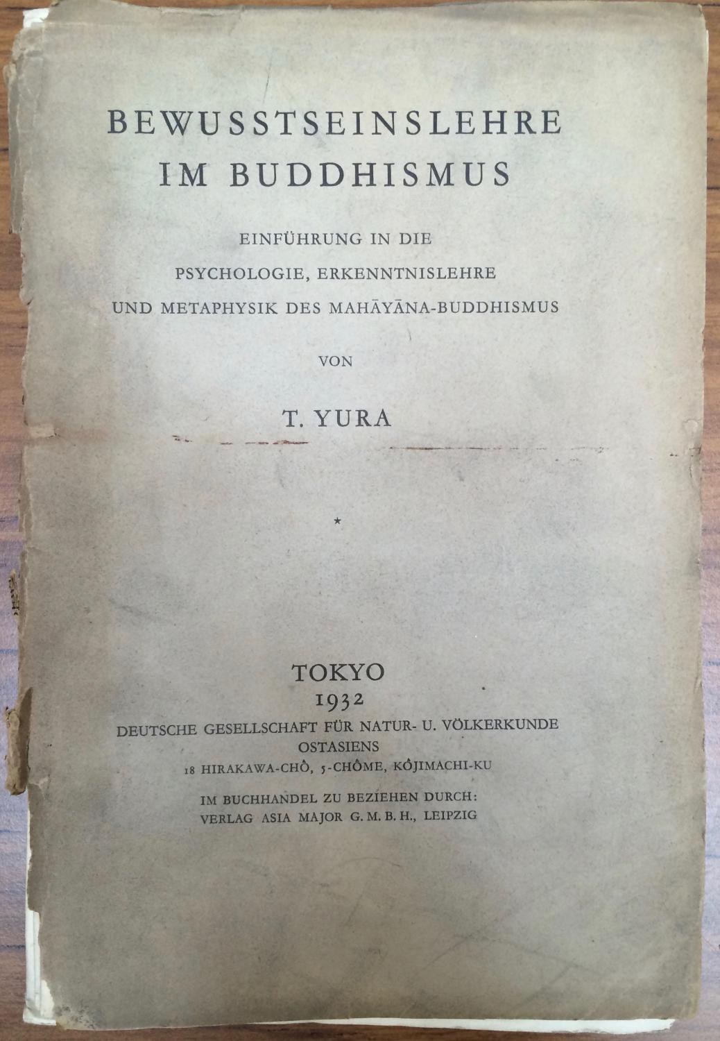 Bewusstseinslehre im Buddhismus : Einfuhrung in die Psychologie ... Bewusstseinslehre im Buddhismus : Einfuhrung in die Psychologie ...