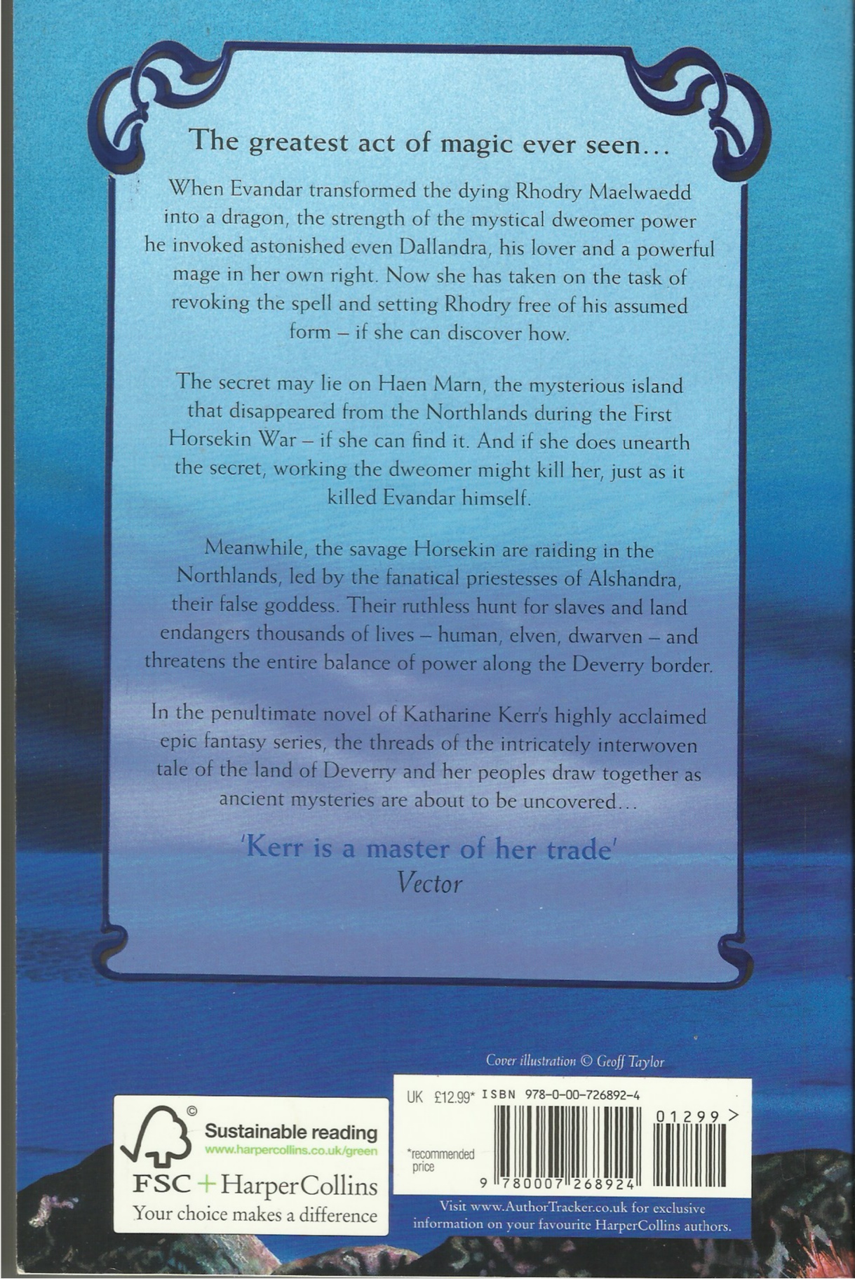 The Shadow Isle Book Six of the Dragon Mage by Kerr, Katharine: Near ...