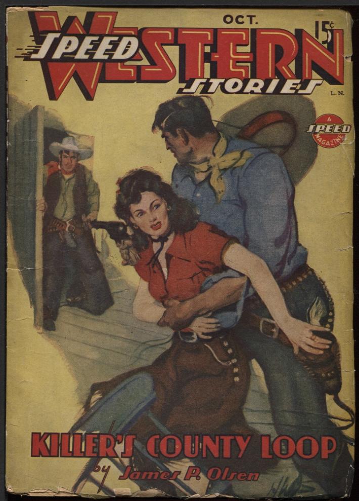 Speed Spicy Western 1944 October Very Good Pulp 1944 First