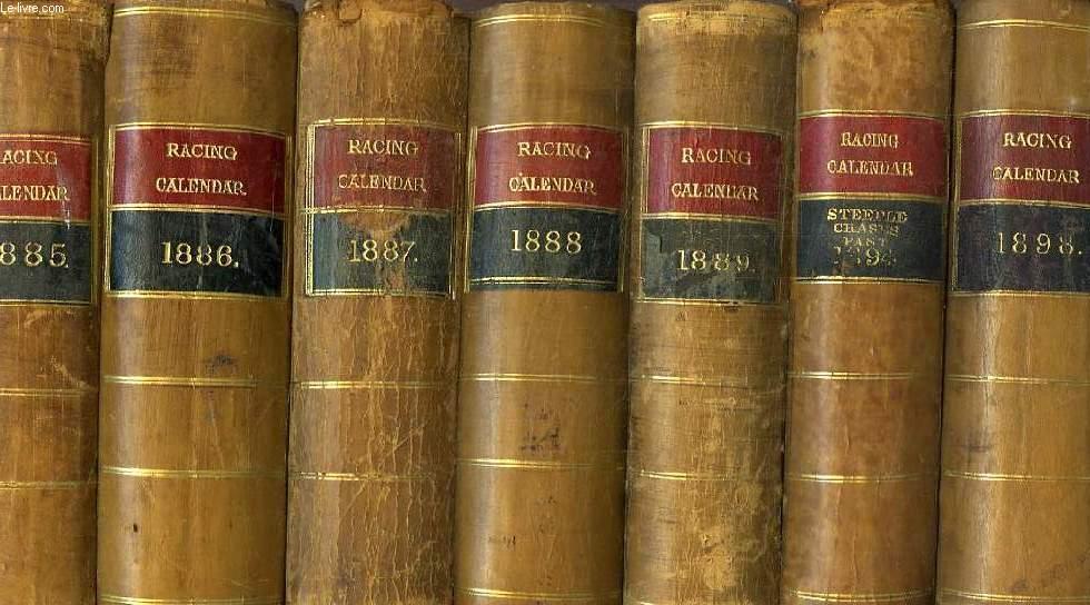 THE RACING CALENDAR, RACES PAST, 1885-1899 (INCOMPLET) von WEATHERBY J ...