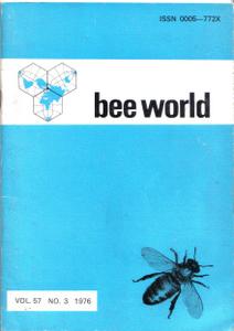 Bee World. Official Organ of the International Bee Research Association ...