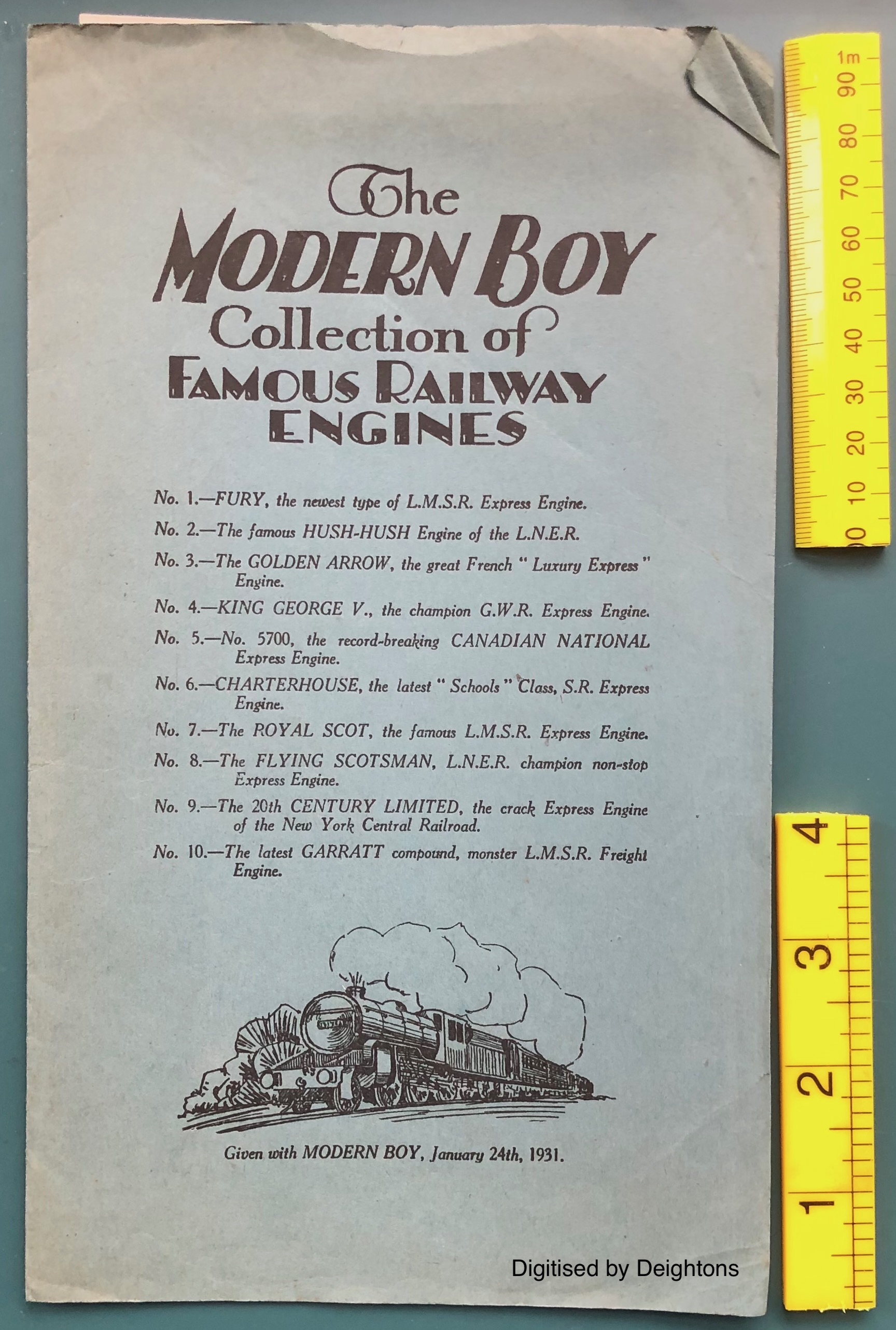 The Modern Boy Collection Of Famous Railway Engines Given With Modern ...