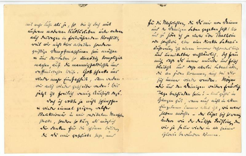 Eigenh. Brief mit U. von Weitbrecht, Karl, Schriftsteller und Germanist ...